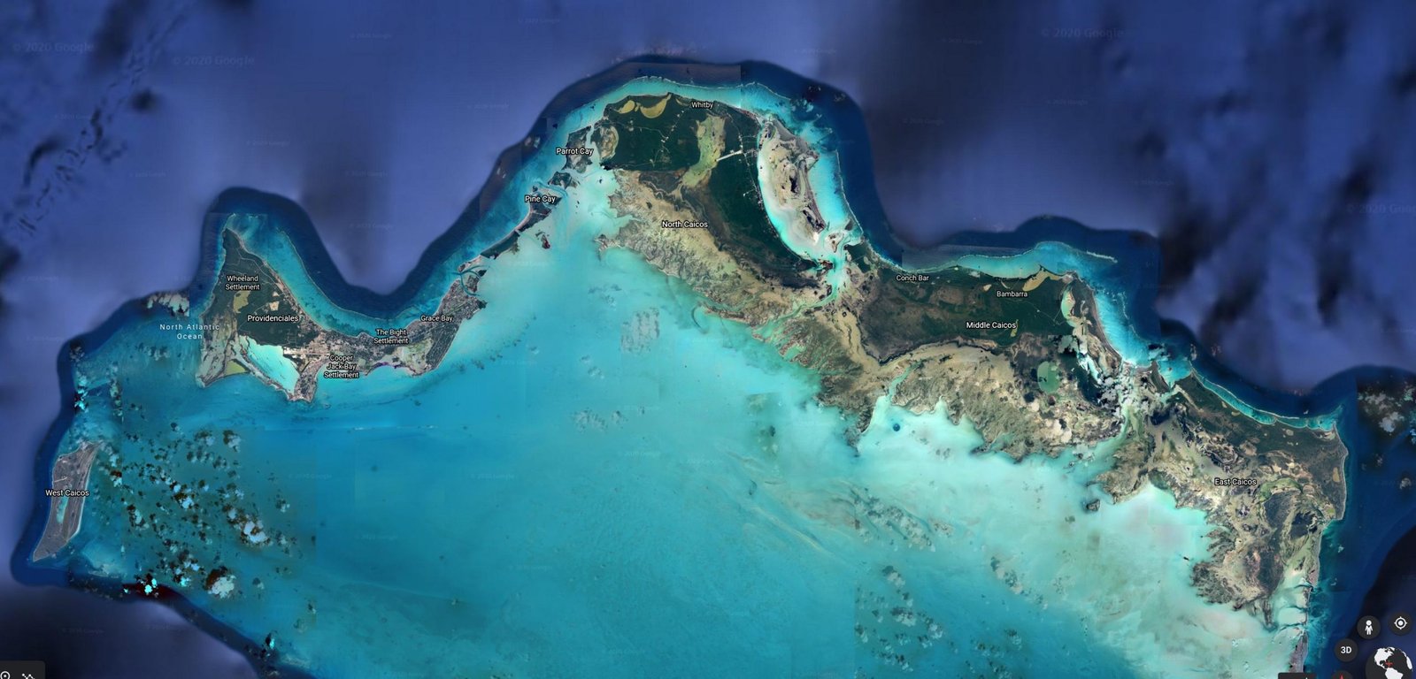 Caicos_islands_map_with_names | West Indian Boas