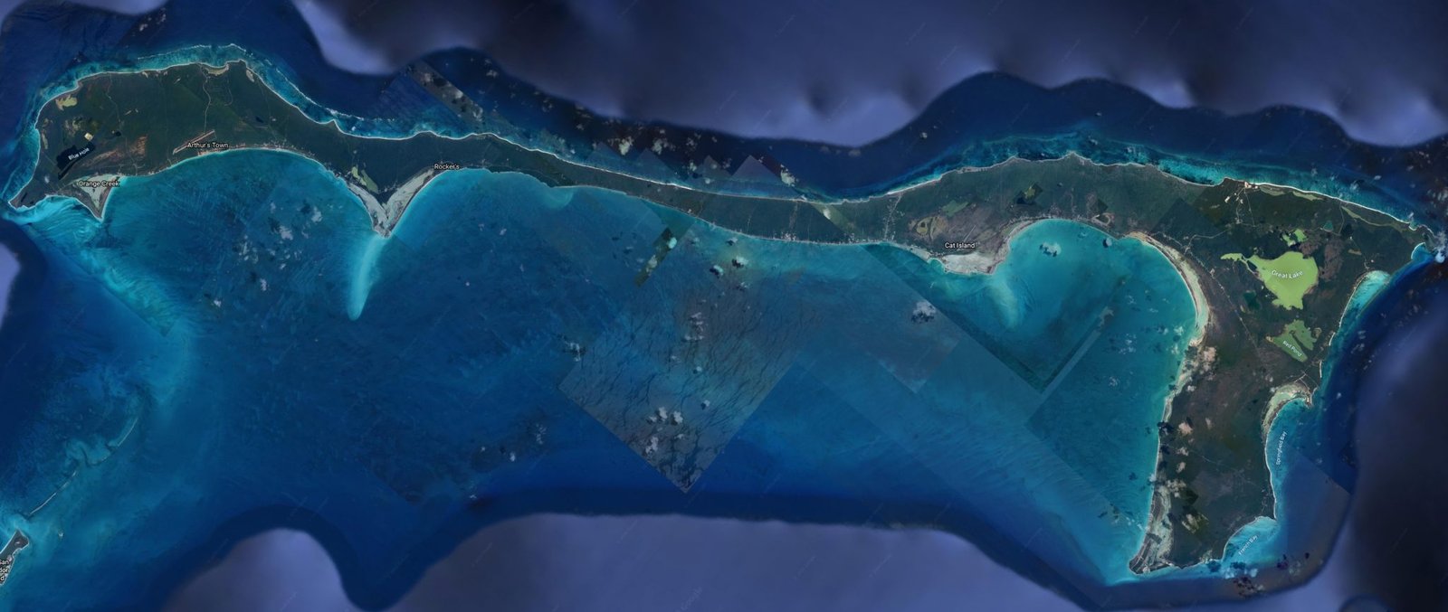 Cat_Island_map_with_names | West Indian Boas
